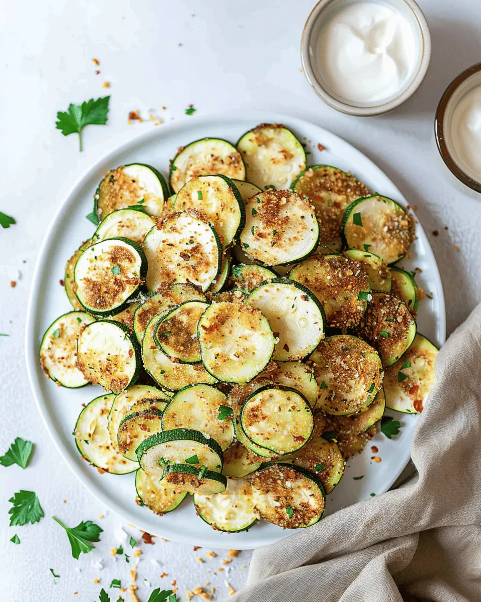 crispy baked zucchini chips