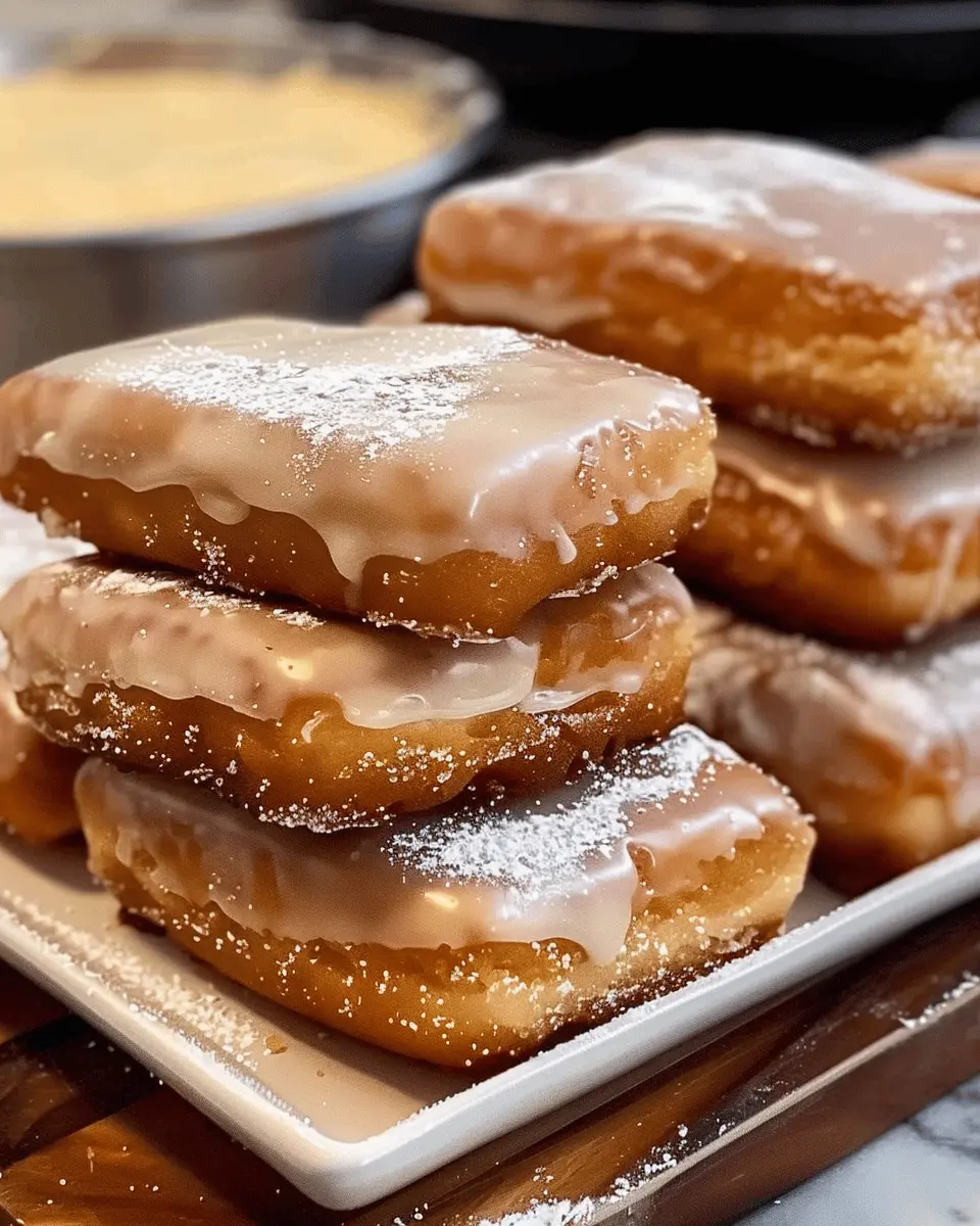 homemade maple donut bars