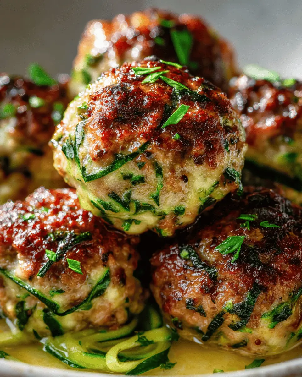 zucchini meatballs