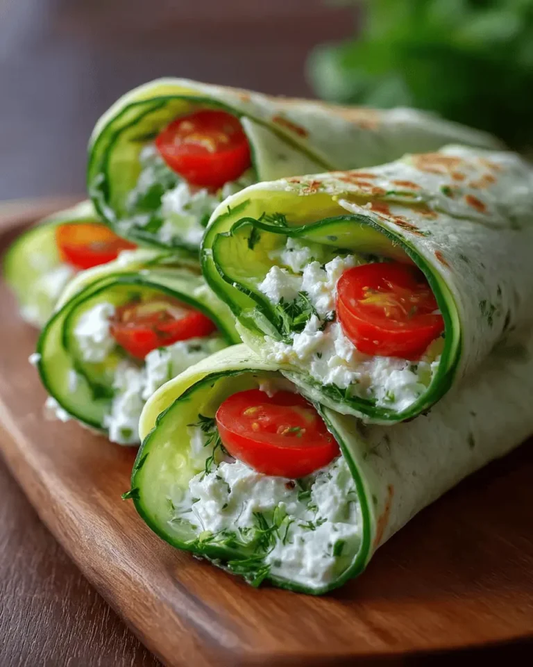 Cucumber Cottage Cheese Wraps