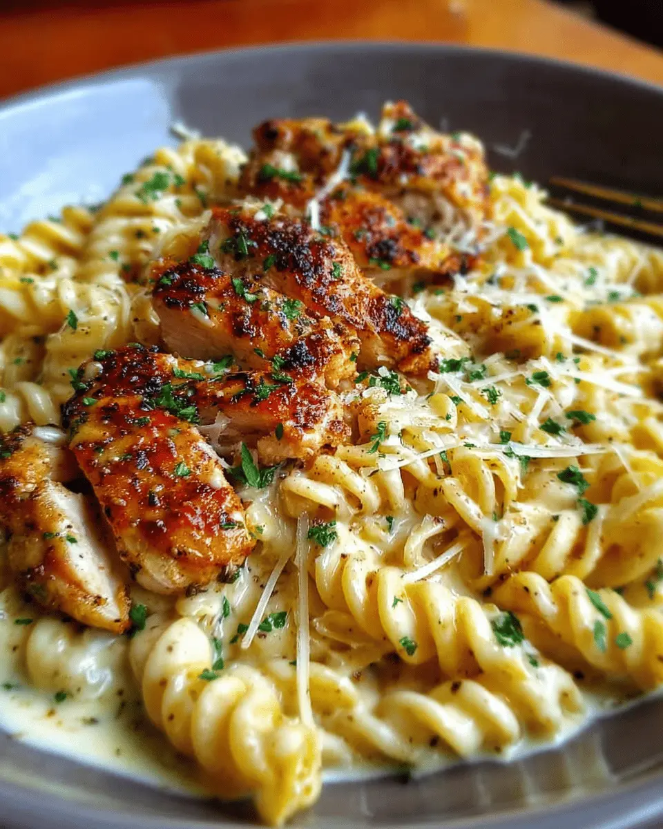 twisted pasta with honey garlic chicken