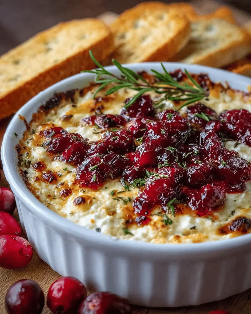 Cranberry & Goat Cheese Baked Dip