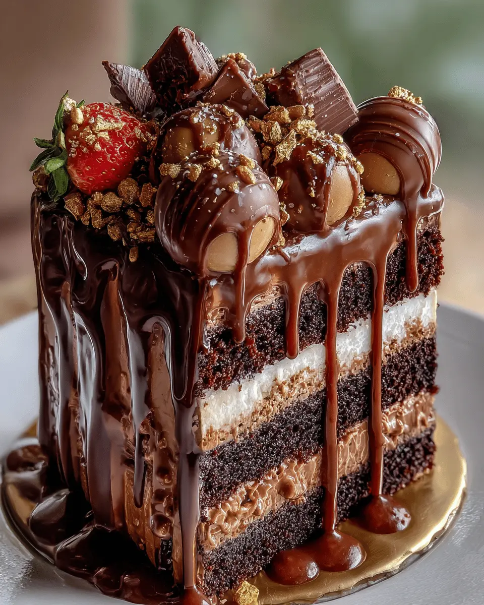 epic chocolate overload explosion cake