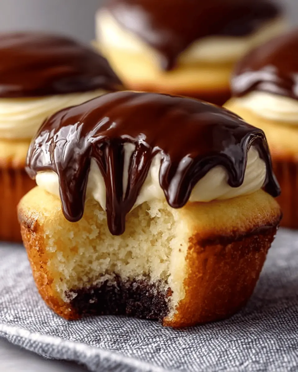 boston cream pie cupcakes