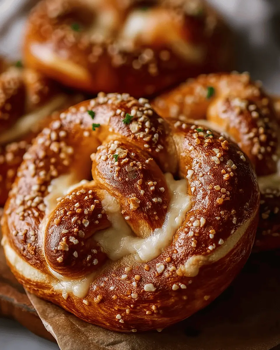 mozzarella stuffed soft pretzels