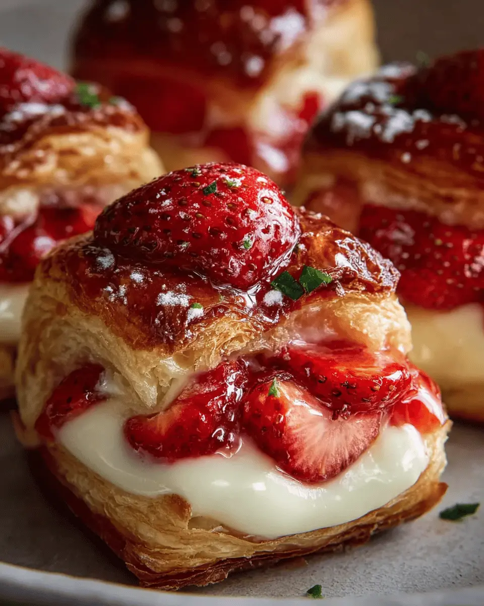 strawberry cheesecake danish sliders