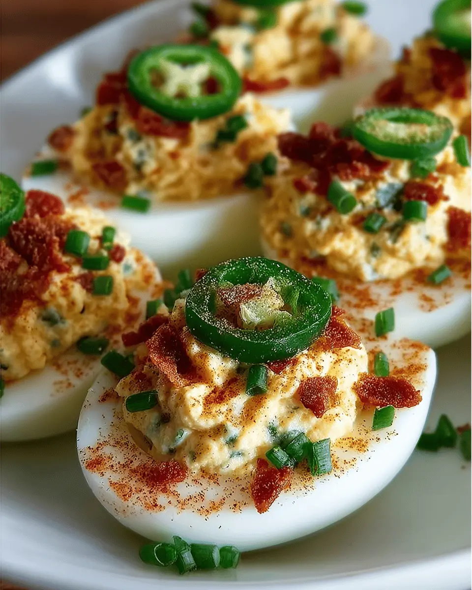 jalapeño popper deviled eggs