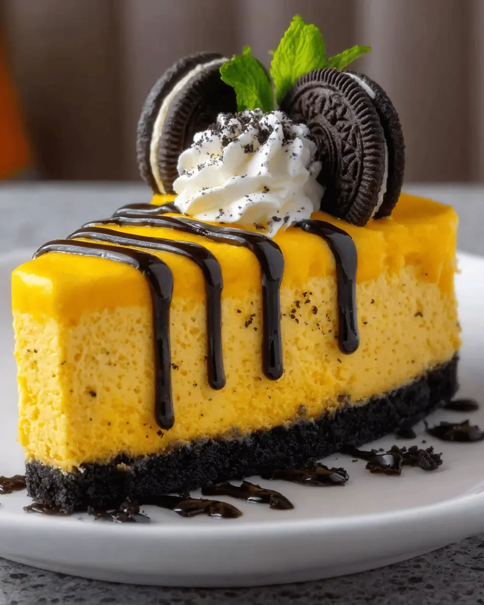 yellow velvet oreo cheesecake recipe