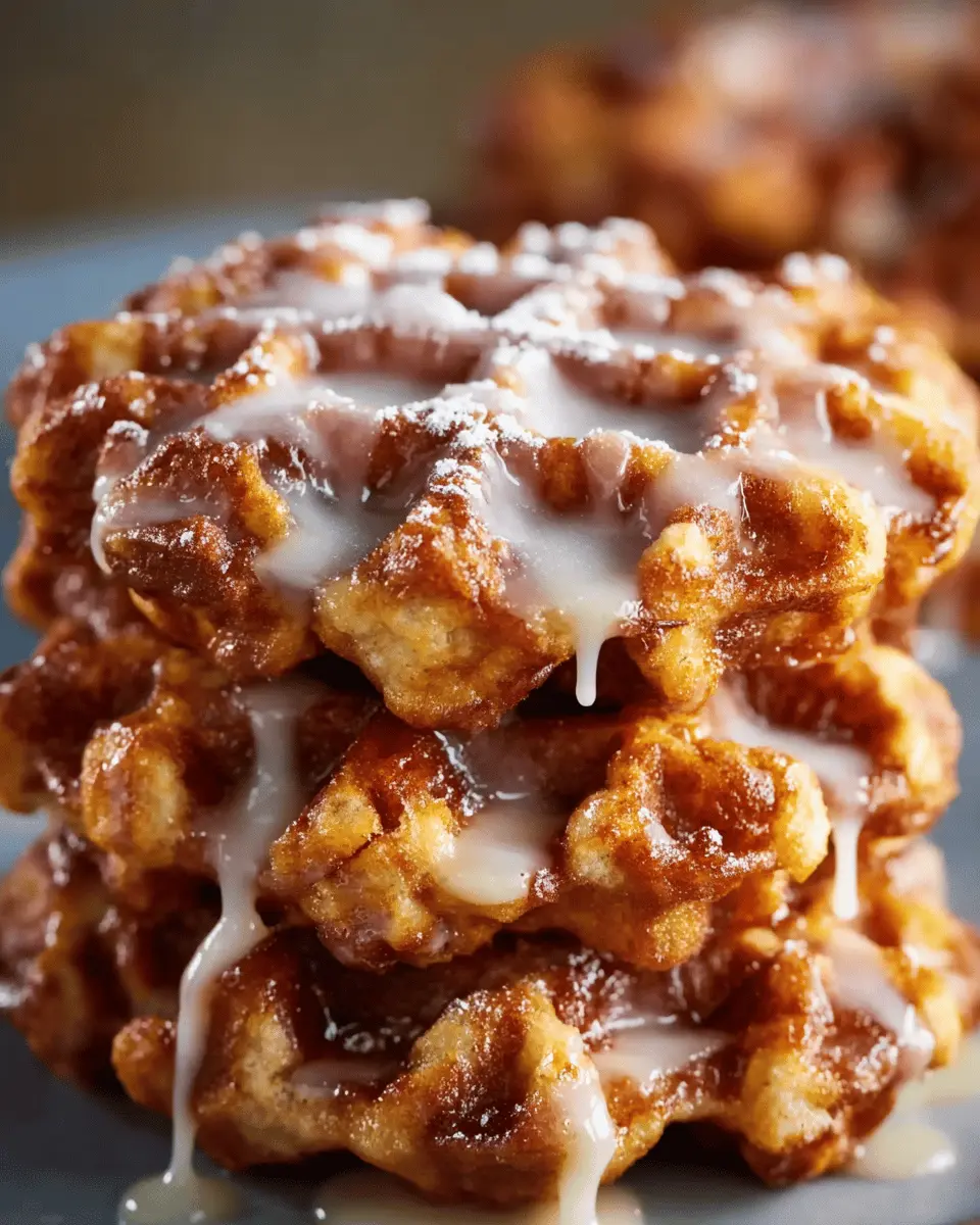 apple fritter waffle donuts
