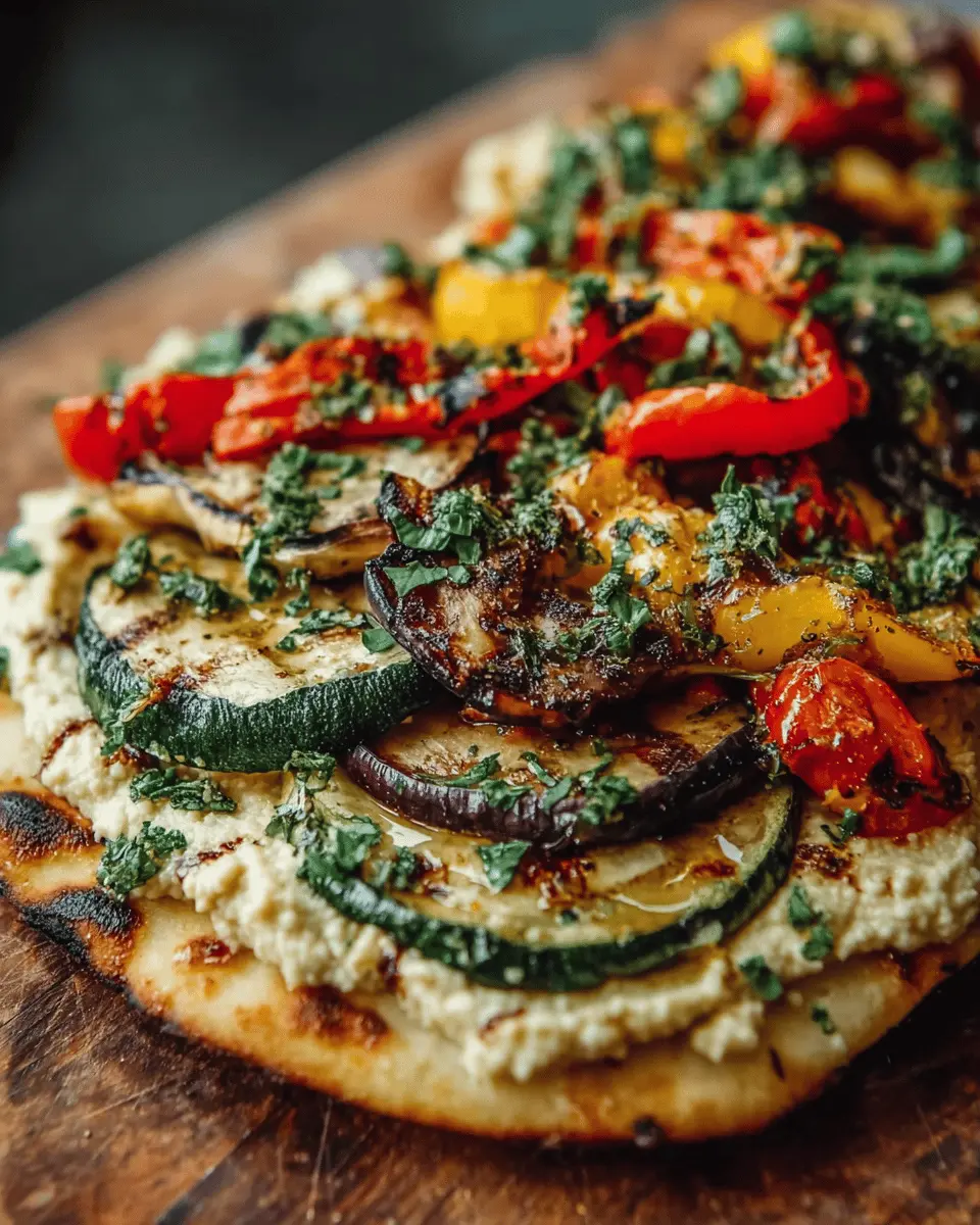 flatbread with hummus