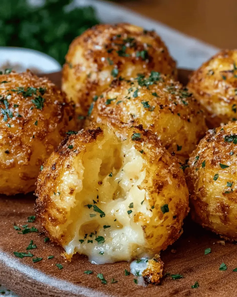 Crispy Potato & Cheese Bombs