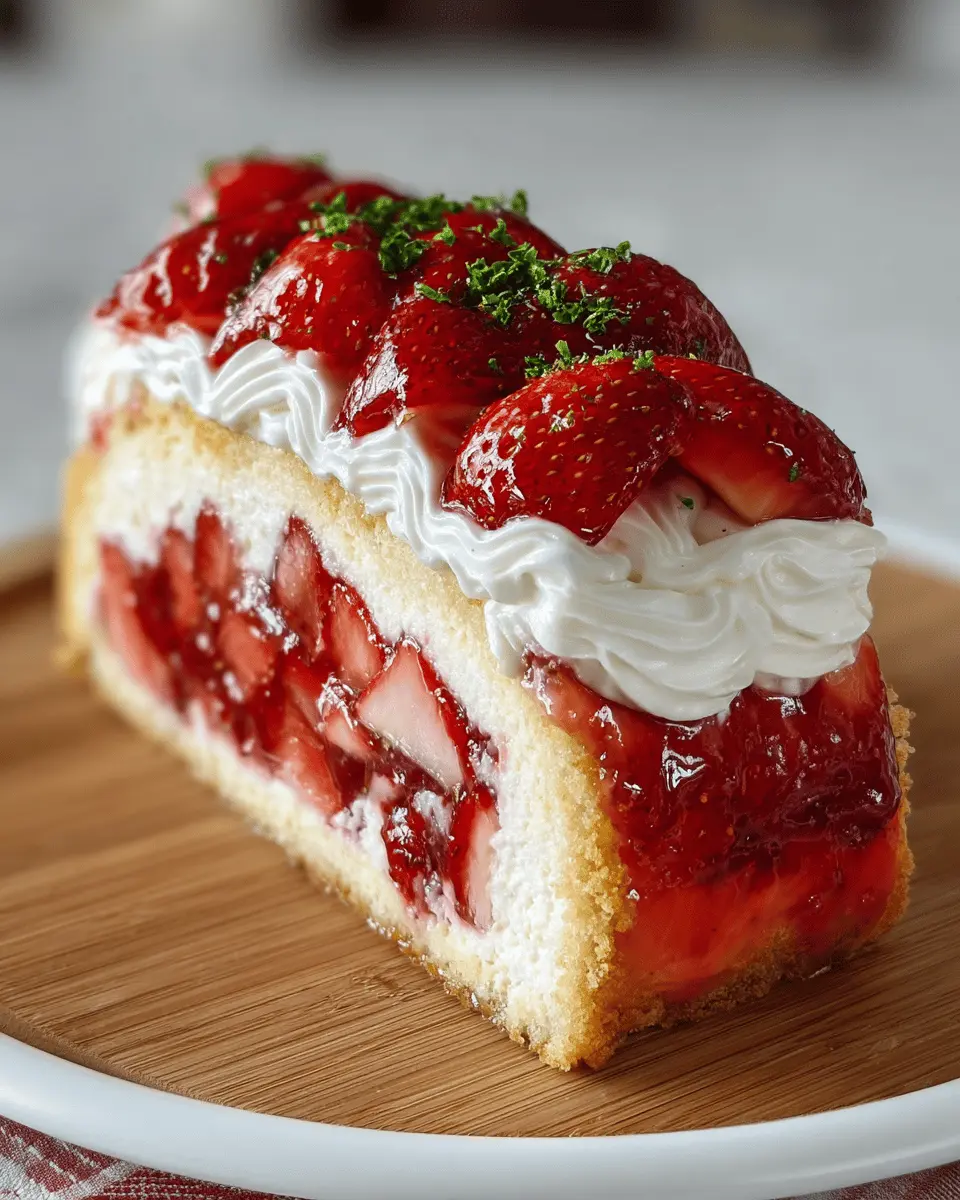 Homemade Strawberry Shortcake Cheesecake