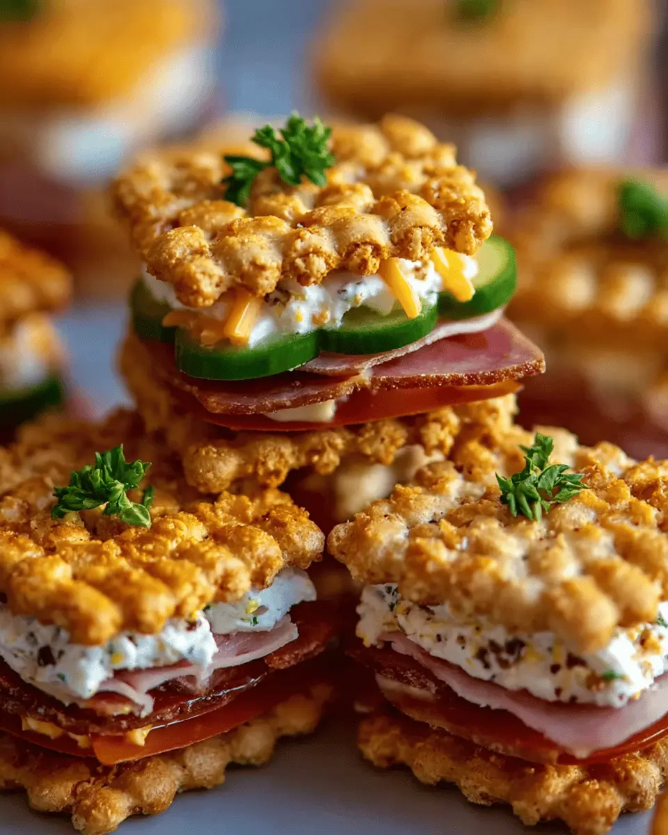 ritz cracker party sandwiches