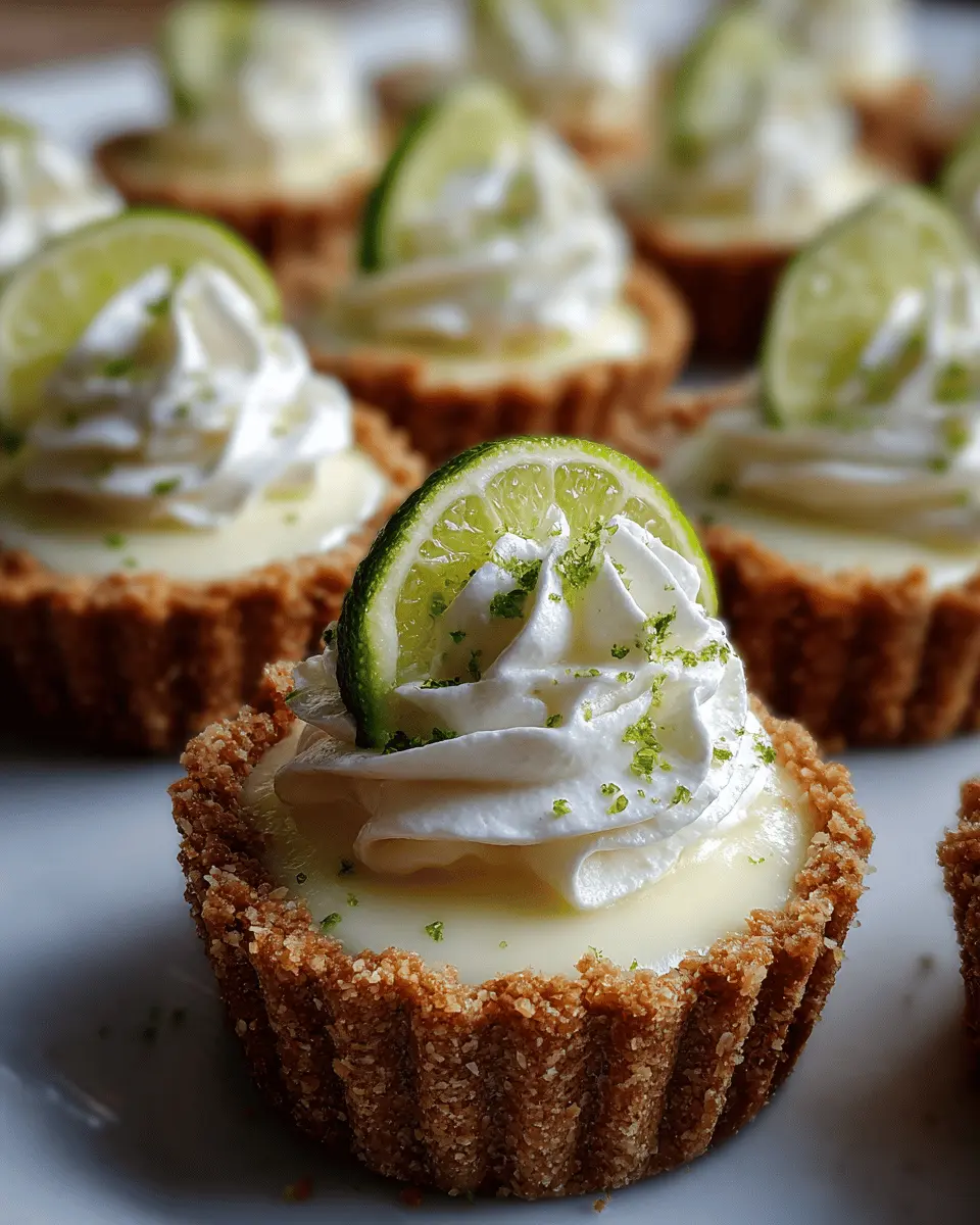 Heavenly No-Bake Mini Key Lime Pies