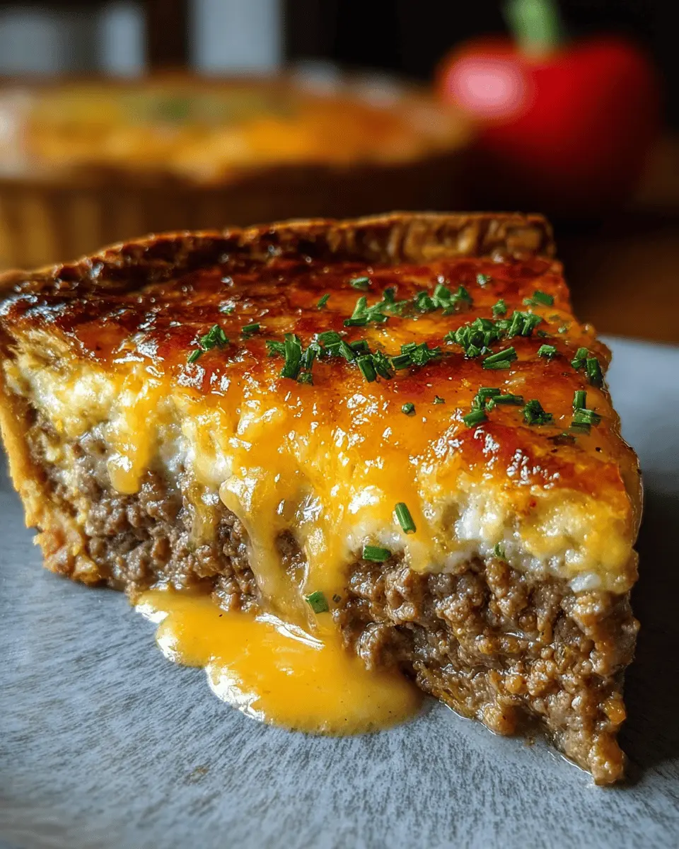 southern style cheeseburger pie