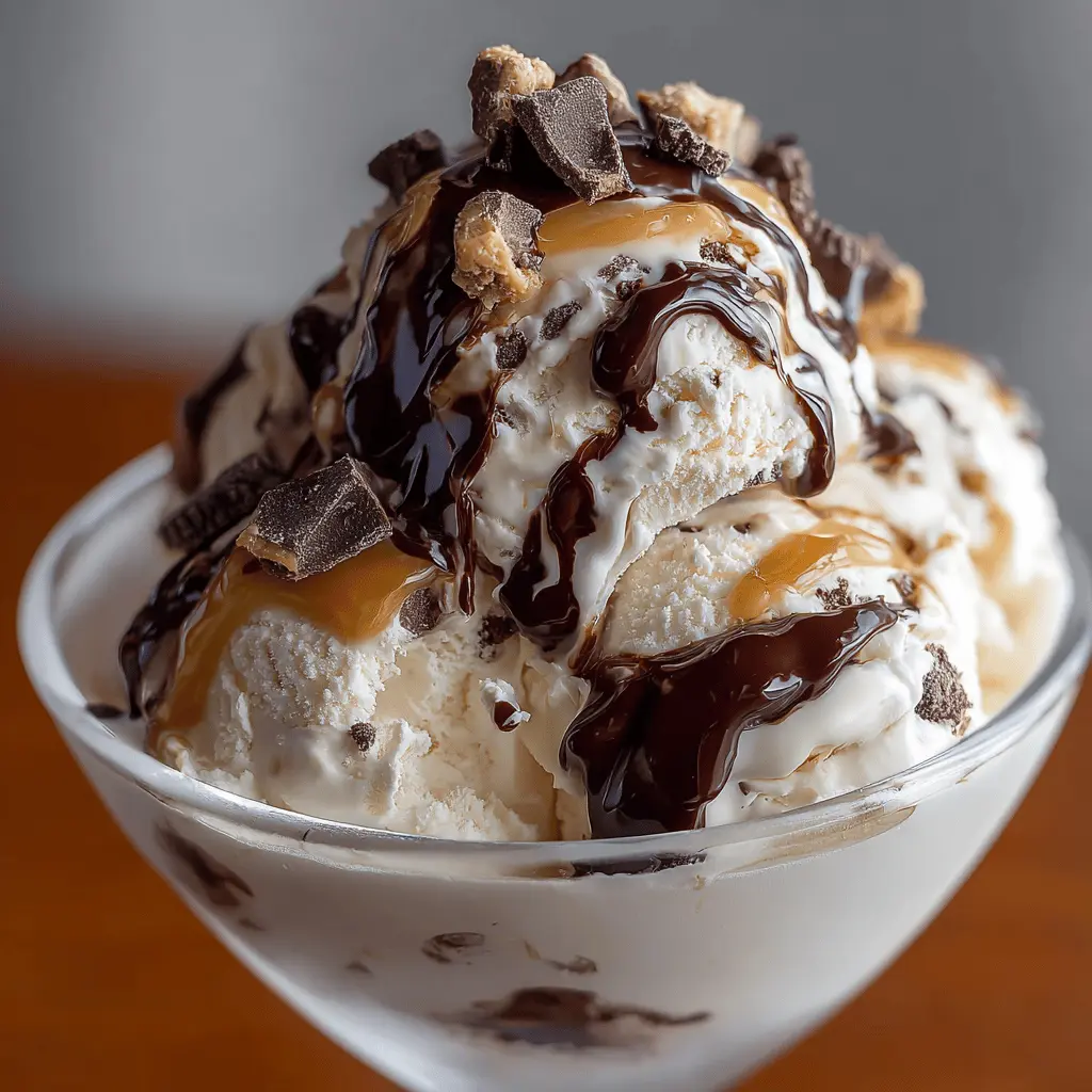 homemade moose tracks ice cream