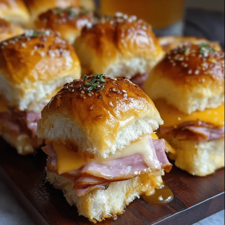 glazed ham and cheese sliders