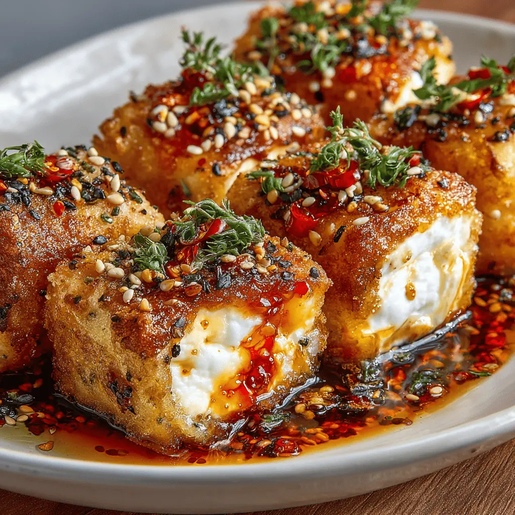 crispy baked feta rolls