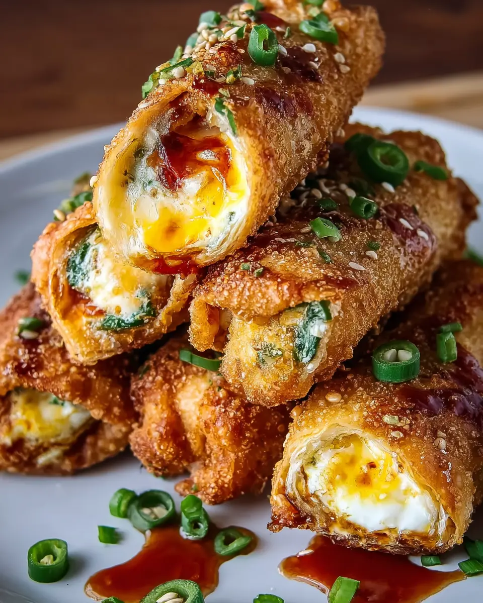 jalapeño popper egg rolls