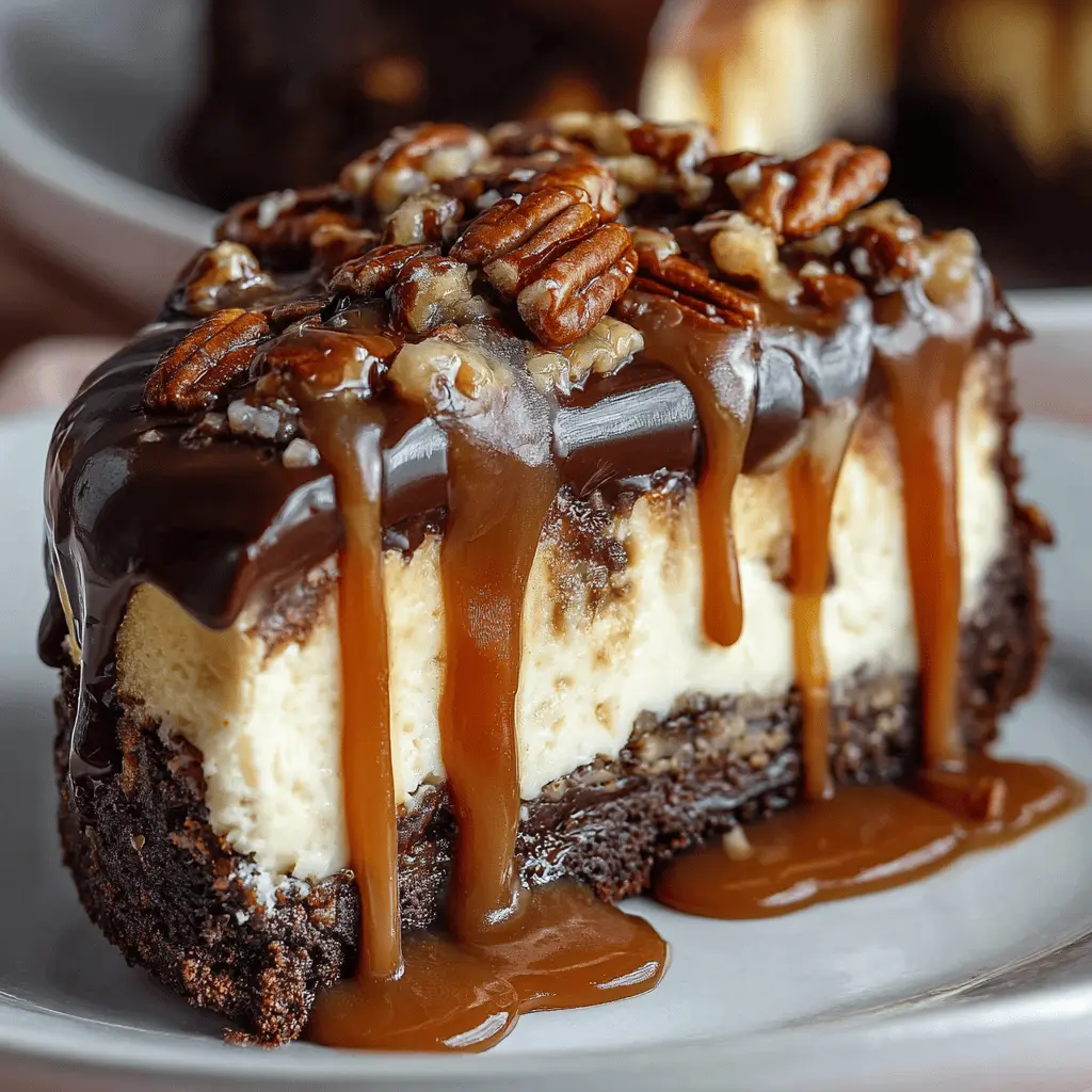 turtle brownie cheesecake recipe