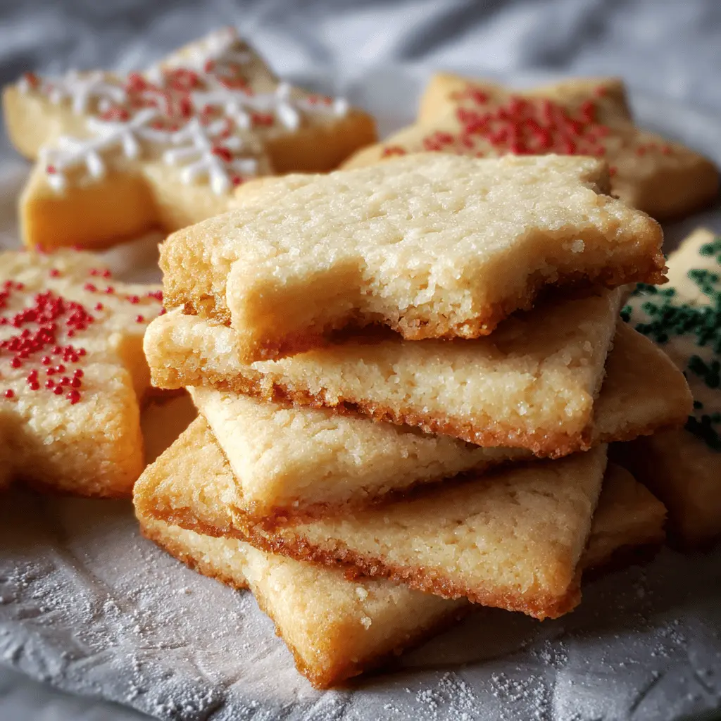 easy 4-ingredient shortbread cookies