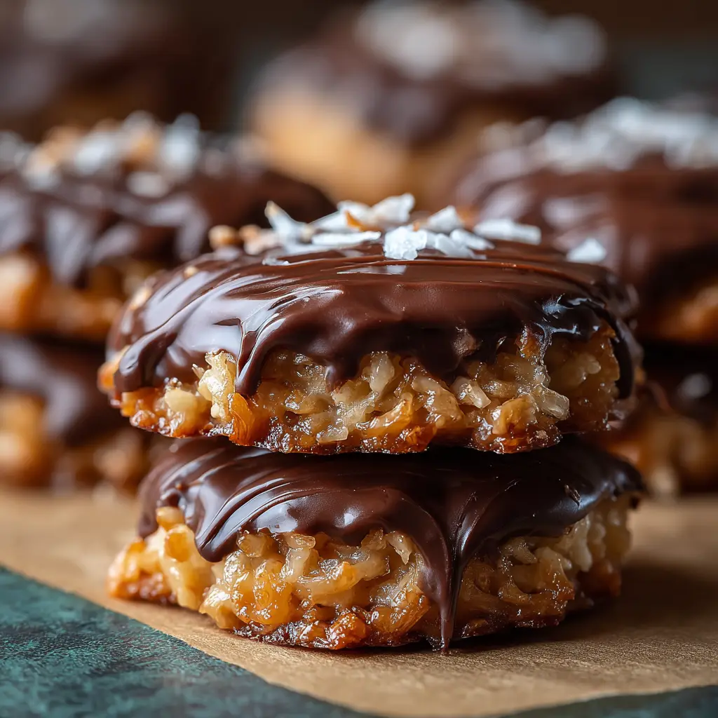 easy no-bake samoa cookies