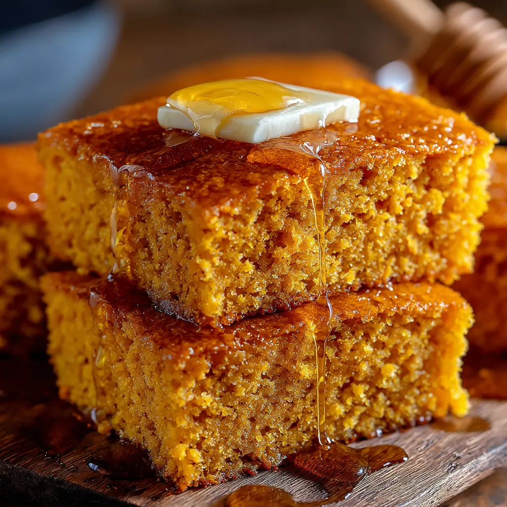 Honey Butter Sweet Potato Cornbread
