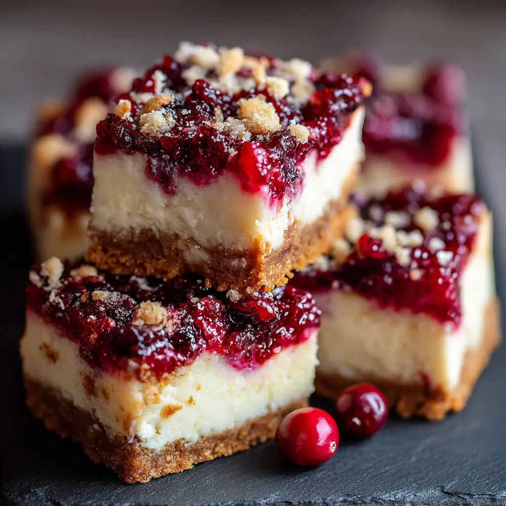 Cranberry Cheesecake Bars