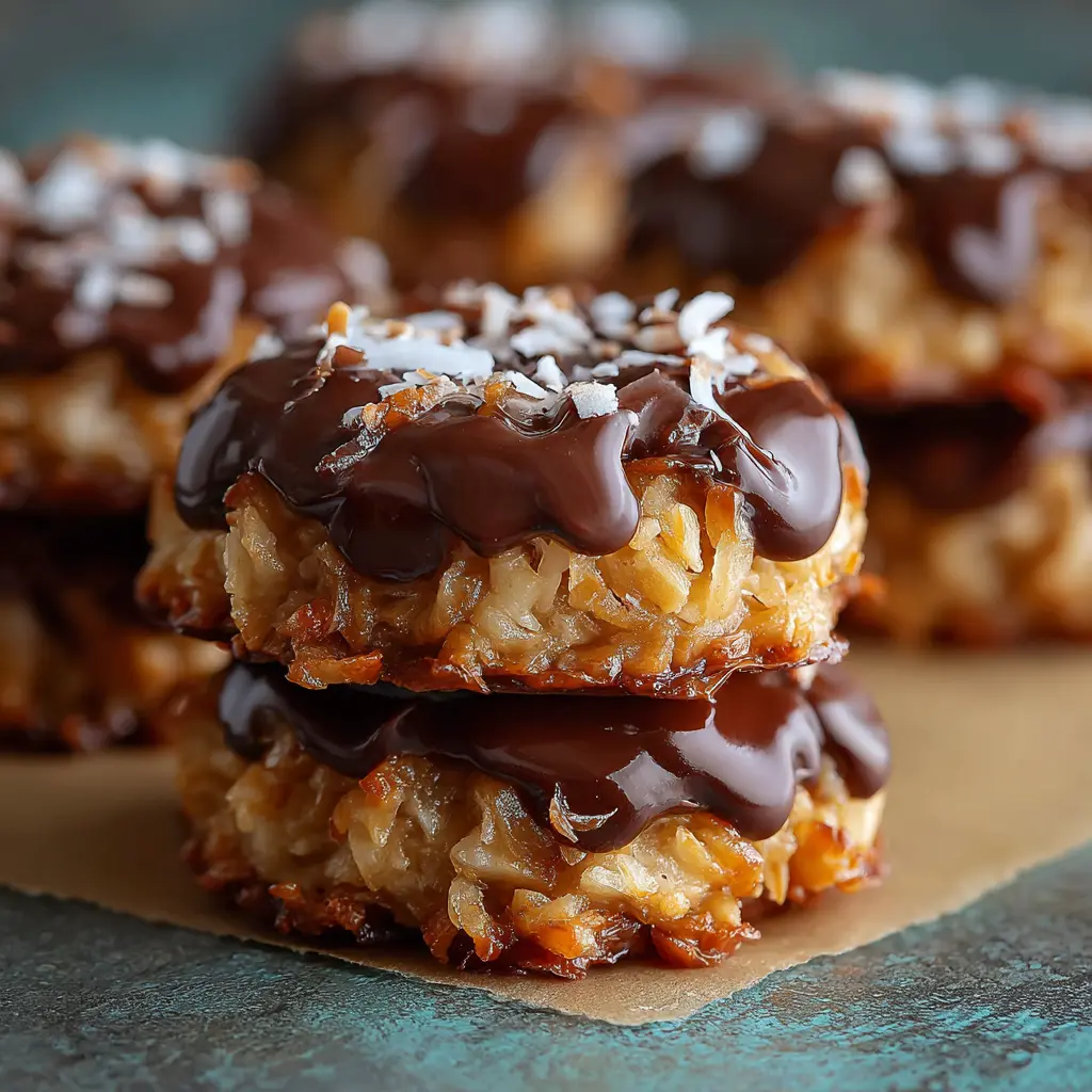 easy no-bake samoa cookies
