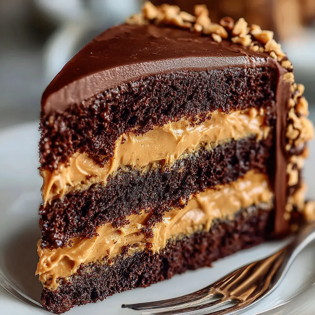 Chocolate Peanut Butter Layer Cake