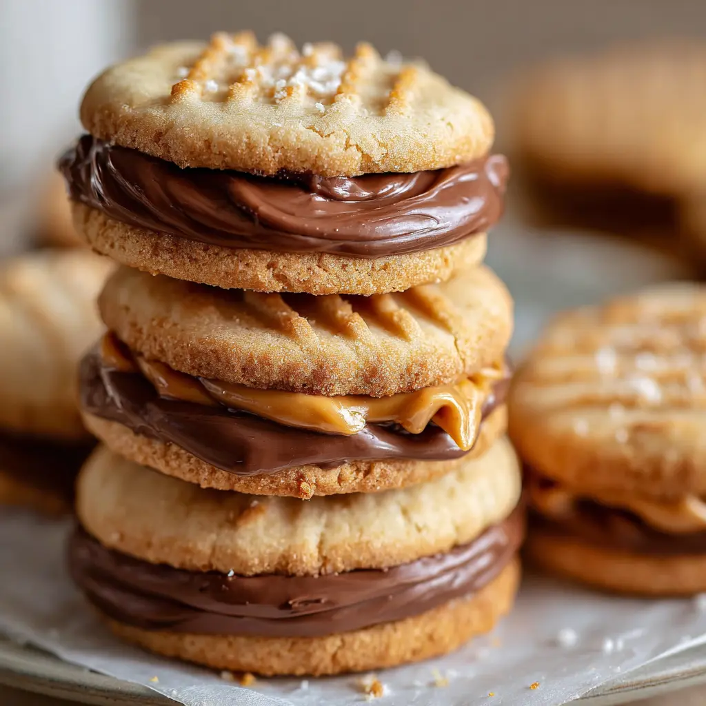 homemade nutter butter sandwich cookies