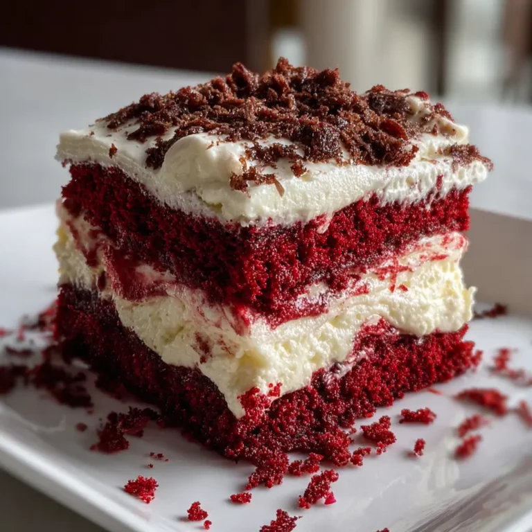 red velvet dessert lasagna