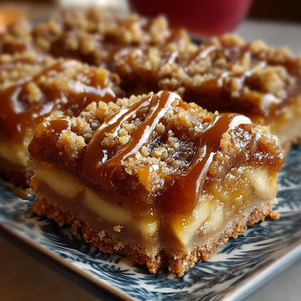 salted caramel apple pie bars