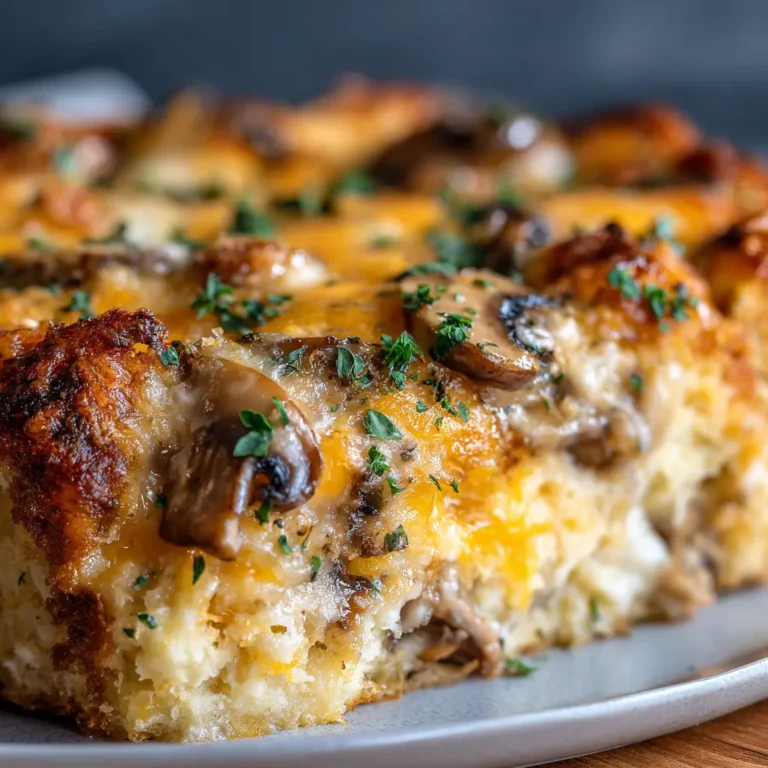 cheesy mushroom casserole