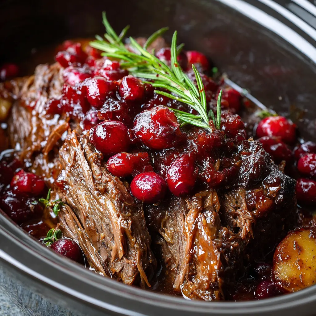 crockpot christmas cranberry pot roast