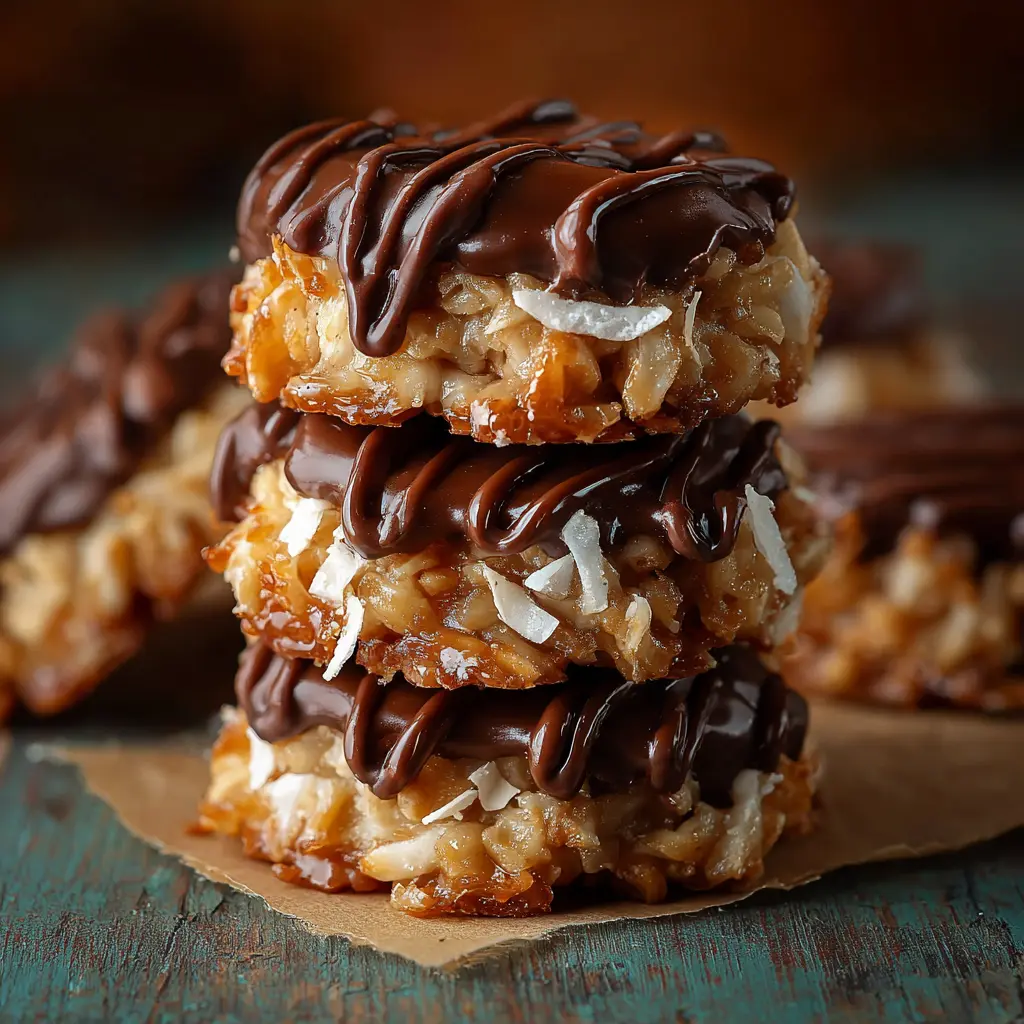 easy no-bake samoa cookies