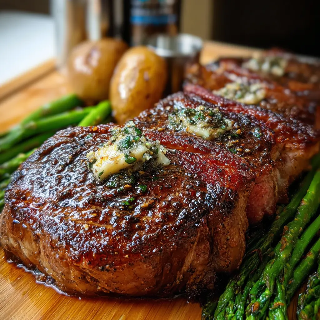 pan-seared ribeye steak