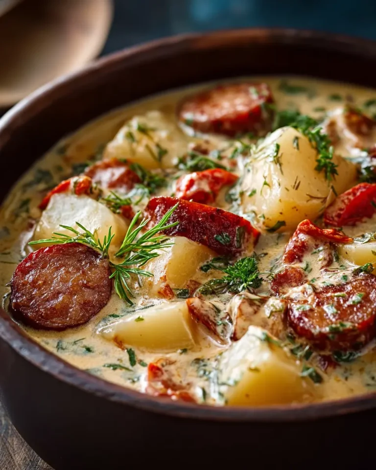 creamy sausage and potato stew