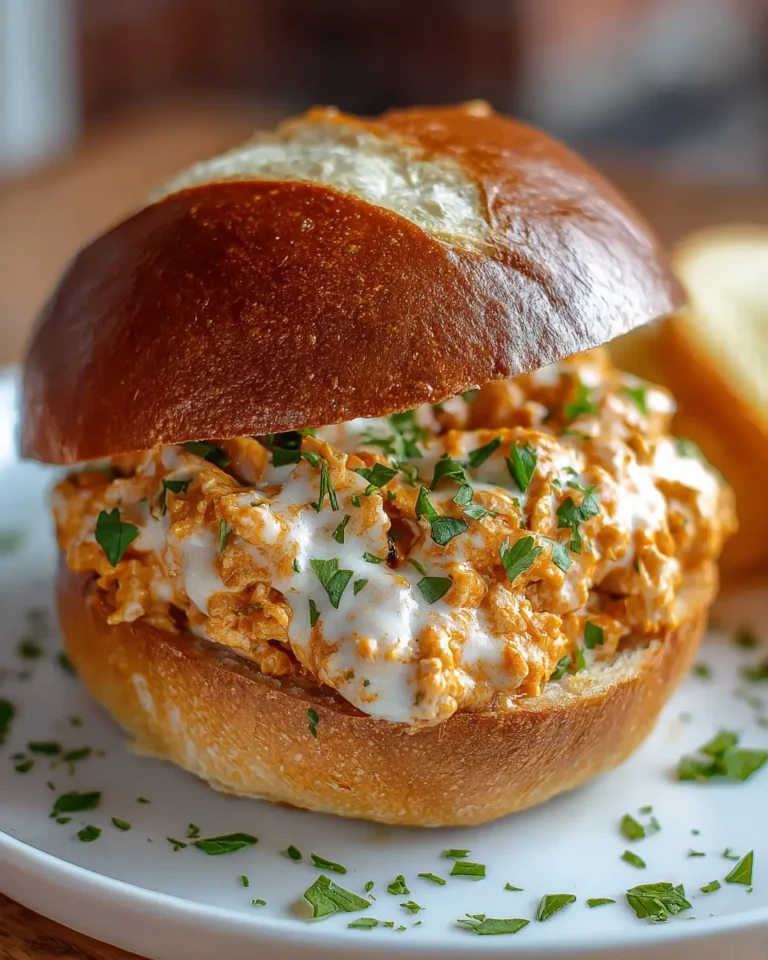 chicken alfredo sloppy joes