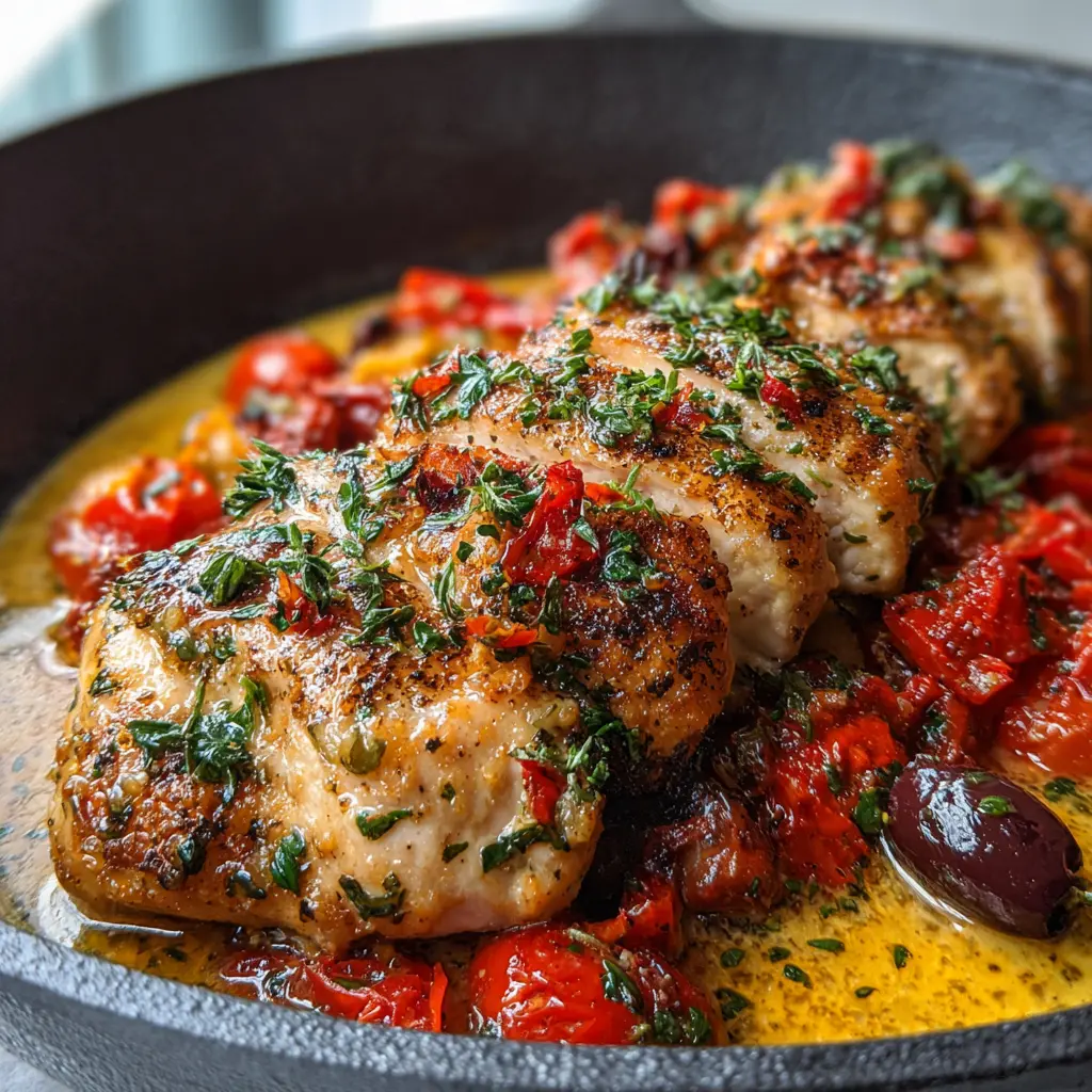 skillet sicilian chicken