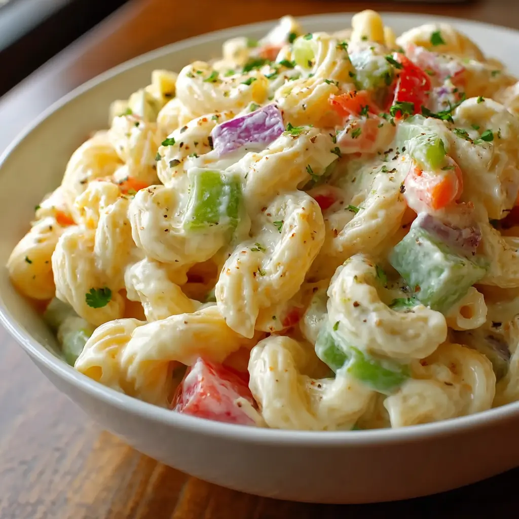 sweet creamy macaroni salad