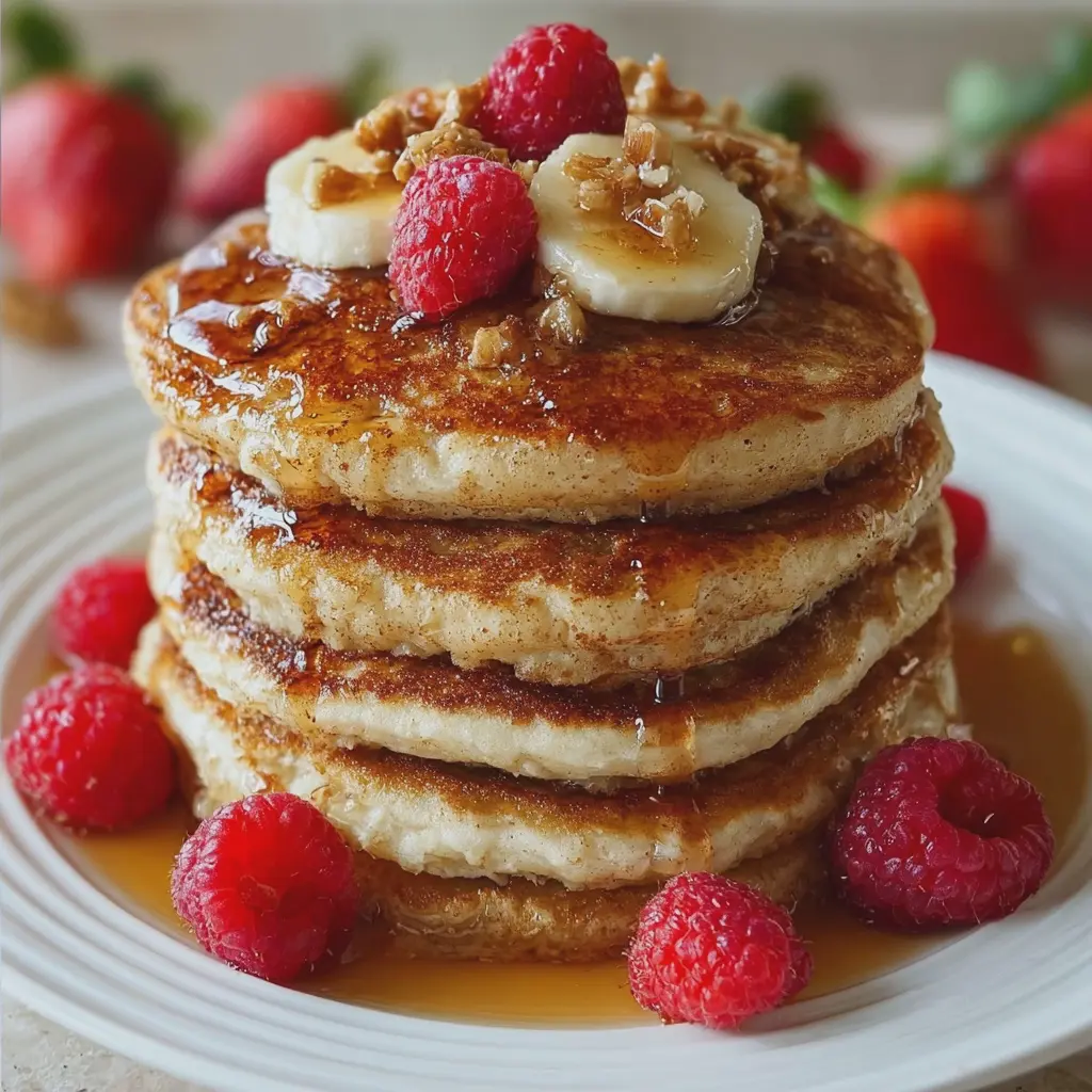 Fluffy Maple Cinnamon Pancakes