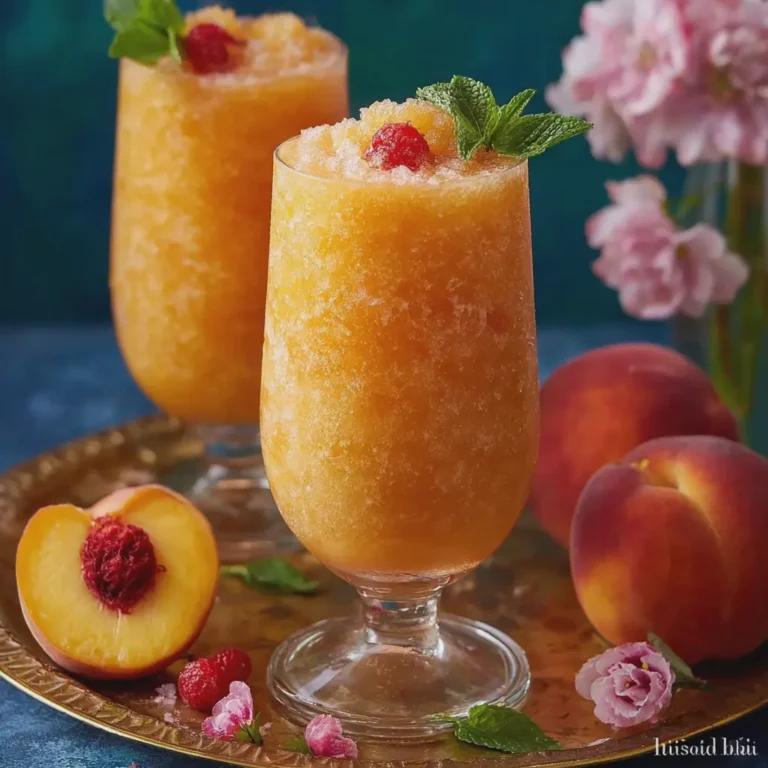 peach bellini slush