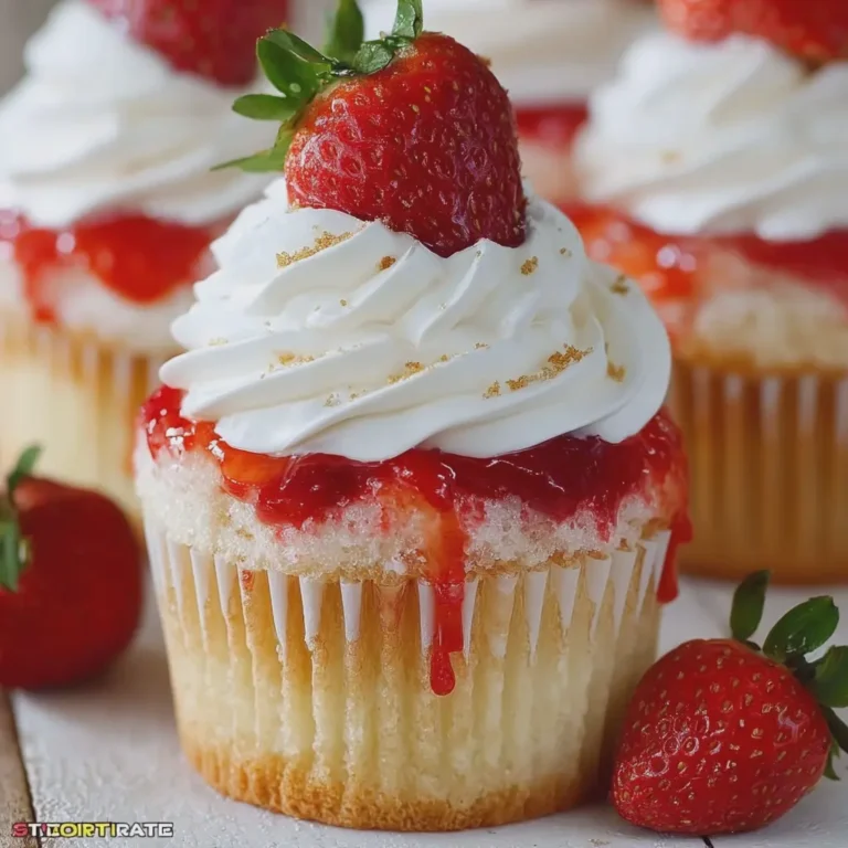 Strawberry Shortcake Cupcakes