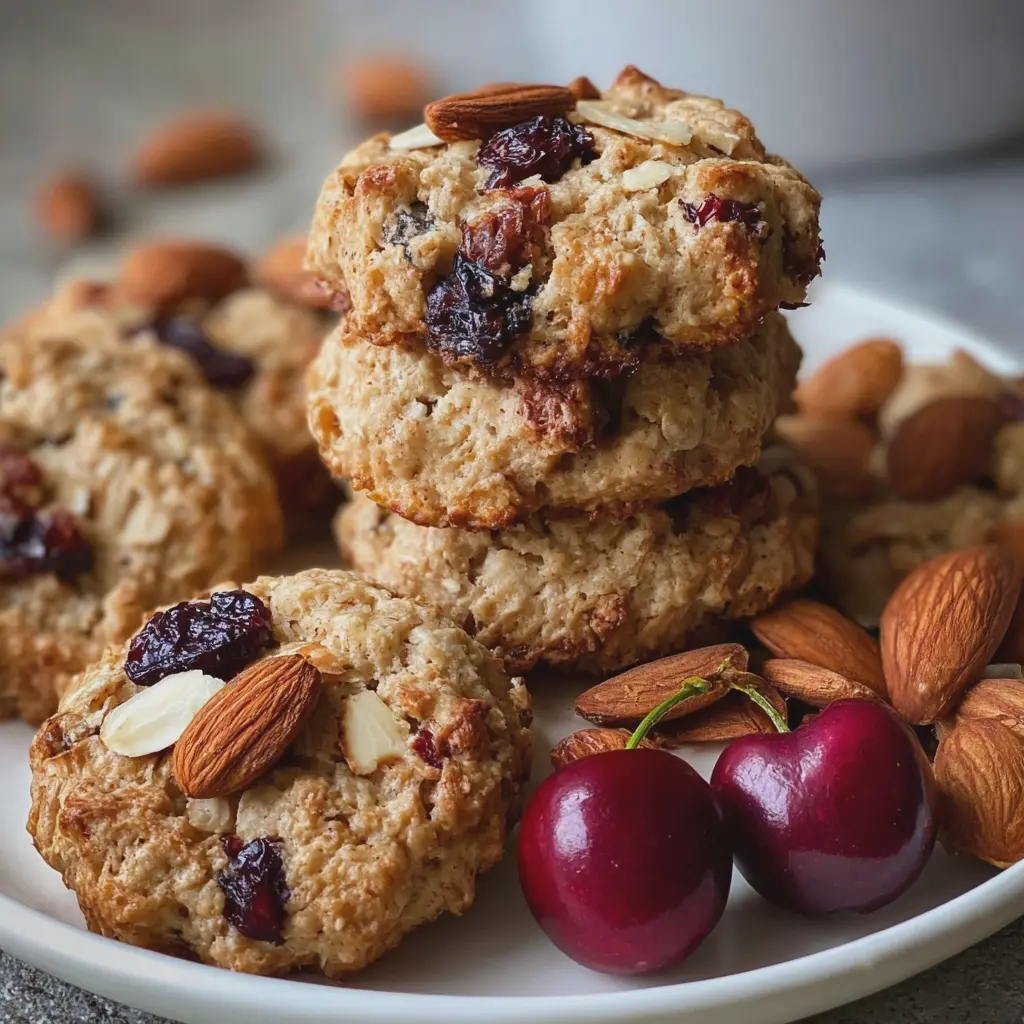Cherry Almond Breakfast Cookies